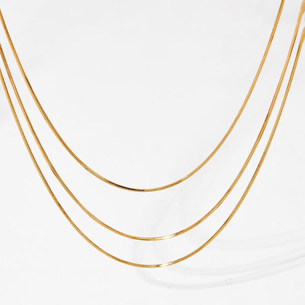 Pre-Stacked Triple Chain Necklace – MOOD